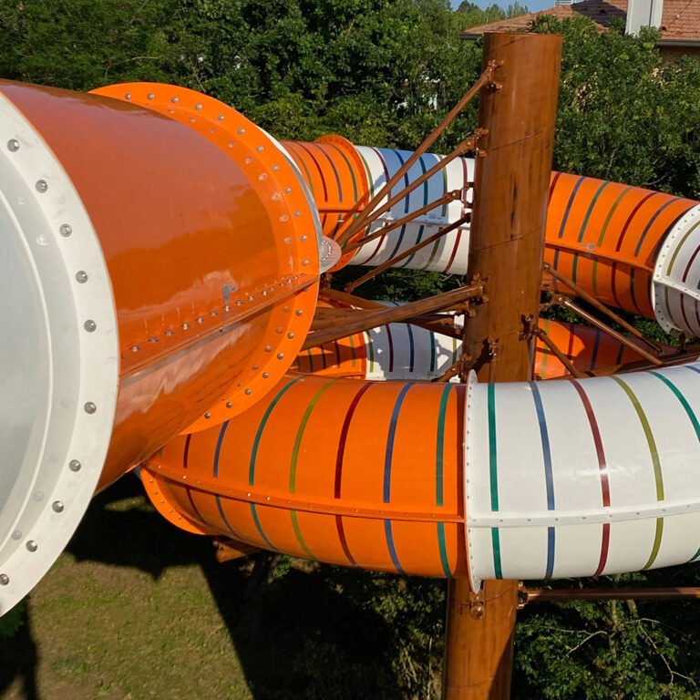 Hydrotube 1400 water slide with closed section for use with dinghies ...